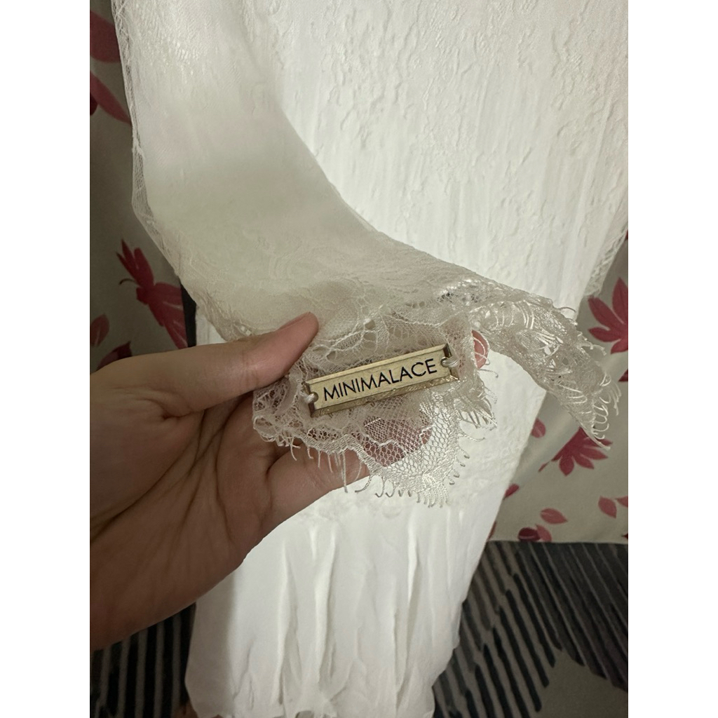 PRELOVED AKAD COLLECTION NIKAH MINIMALACE 2019(Offwhite Dress) | Shopee ...