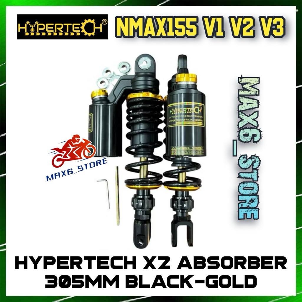 YAMAHA NMAX155 V1 V2 V3 HYPERTECH ULTIMATE PRO-X2 ABSORBER 305MM WITH ...