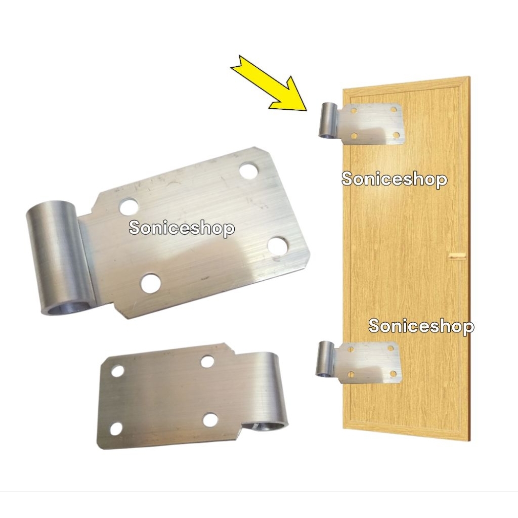 Toilet PVC Door aluminium Fishtail Female Bracket/hinges hook plate ...
