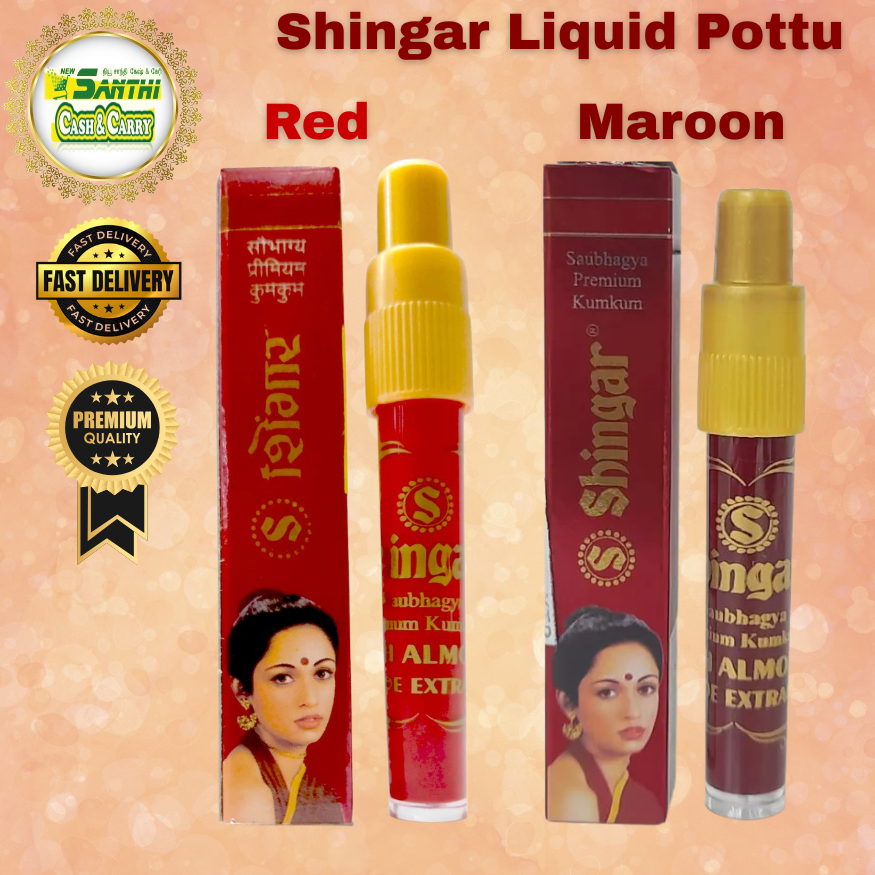 Premium Liquid Pottu Shingar | Water Pottu | Bindi | Kum Kum | Kungumam ...