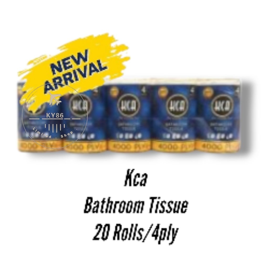 KCA Bathroom Tissue 20 Rolls (4 Ply) |/Tisu Tandas 4 Lapis (20 Gulung ...