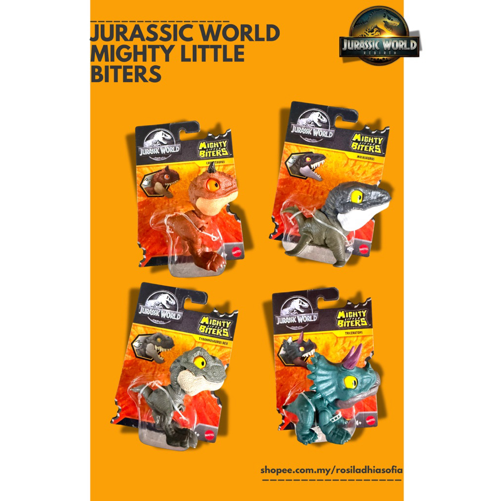 JURASSIC WORLD MIGHTY LITTLE BITERS | Shopee Malaysia