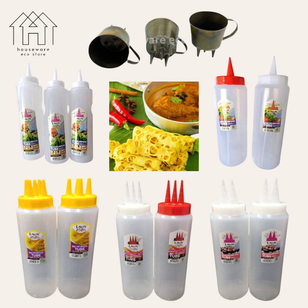 Acuan Roti Jala 5 Lubang / Botol Roti Jala 3 Lubang/ Botol Roti Jala ...
