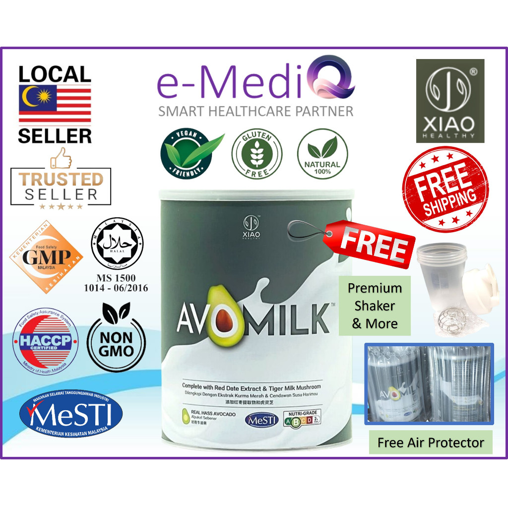 AVOMILK Avocado Milk with Red Date Extract/Tiger Milk Mushroom (Halal ...