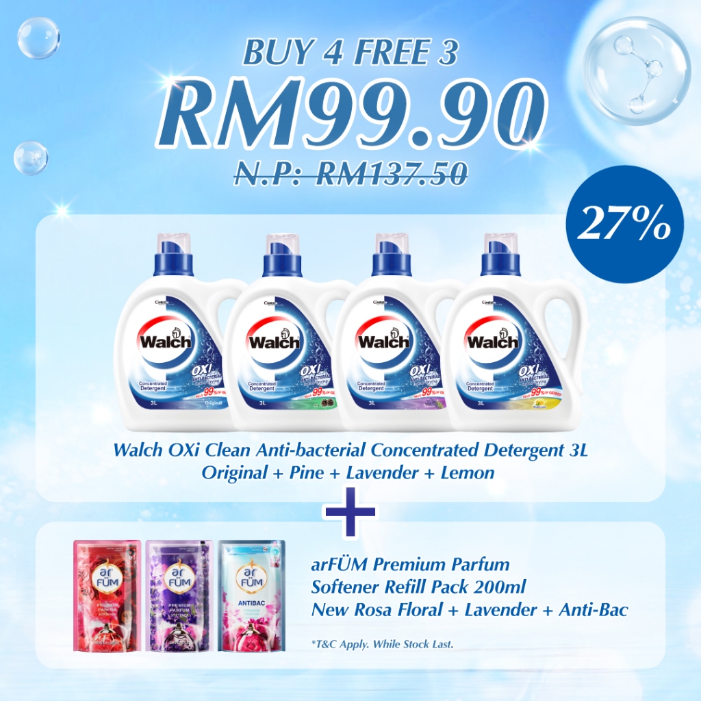 Mix Bundle - All in 1 Walch OXI Clean Anti-Bacterial Concentrated ...