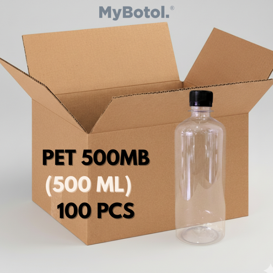 [mybotol] 500ML | 100PCS Per Bundle BOTOL PLASTIK KOSONG | BOTOL JUS ...
