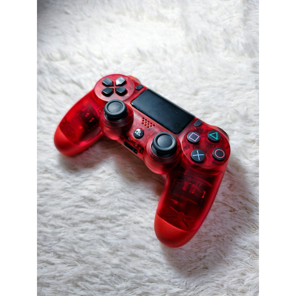 PS4 Controller OEM Transparent Red Edition（USED） | Shopee Malaysia