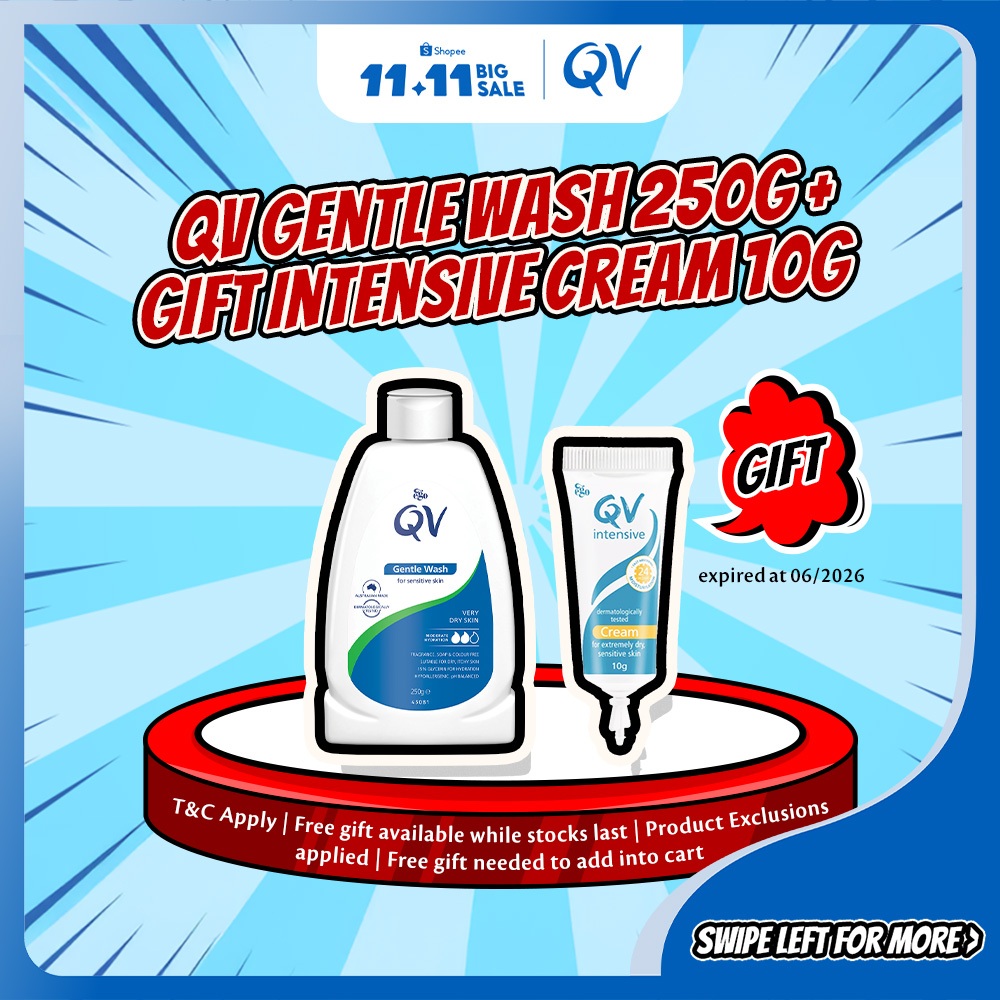 QV Gentle Wash 250g A soap-free body wash with 15% glycerin for dry ...