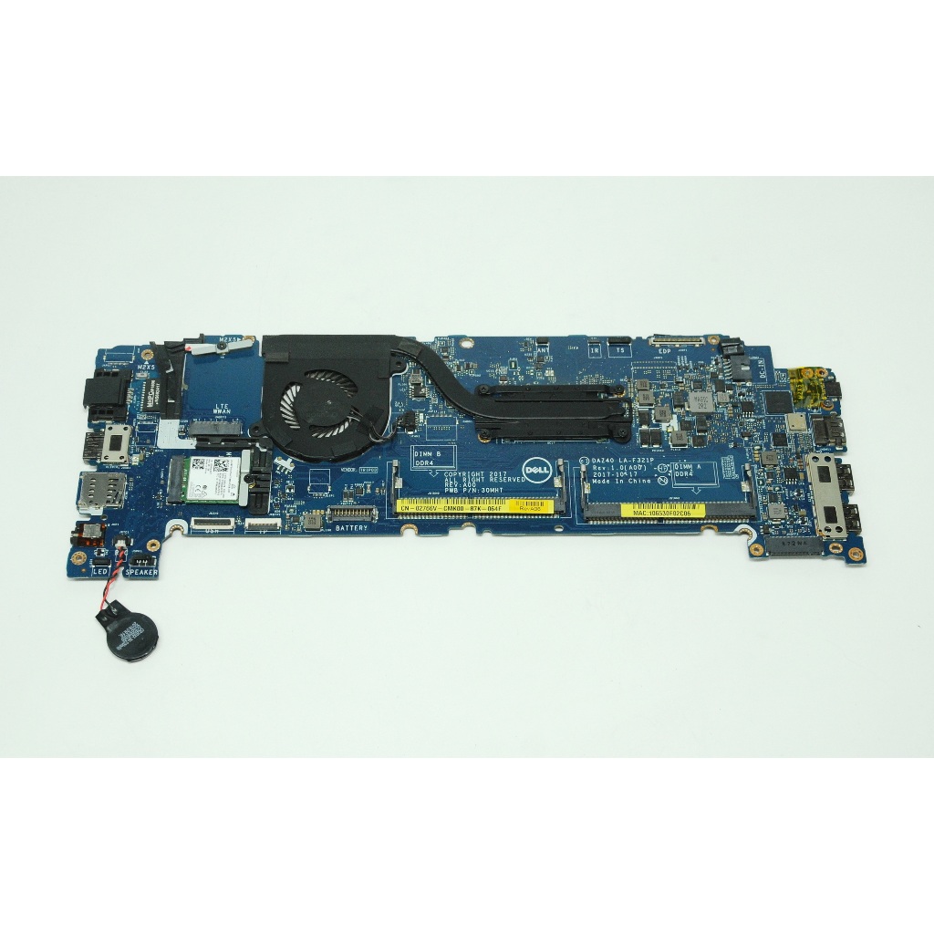 Dell Latitude 7490 Laptop Motherboard w/ Intel i7-8650U P/N: 2766V ...
