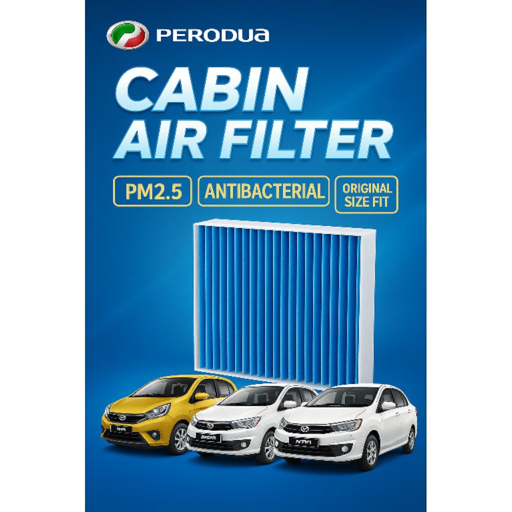 Perodua Axia Bezza Myvi Cabin Air Filter | PM2.5 Anti-Dust ...