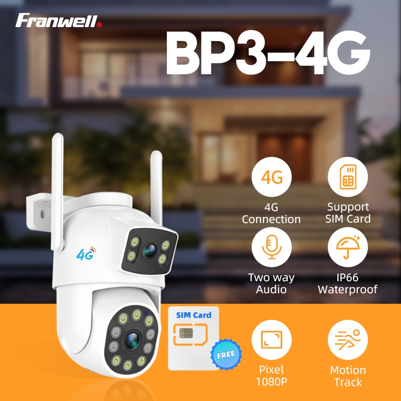 Franwell 8MP BP3 4G Sim Card Waterproof CCTV Wireless Outdoor PTZ Speed ...