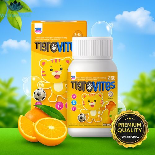 Mega Sales TigroVites Kids CH - Tiger Milk Mushroom (Orange Chewable ...