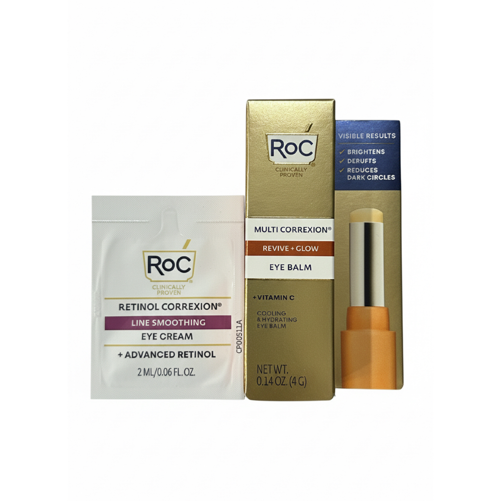 RoC Multi Correxion Revive + Glow Eye Balm Vitamin C Brightening Wax ...