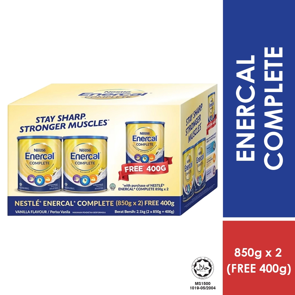 Nestlé Enercal COMPLETE Twin Pack (850g x2) FREE 400g | Shopee Malaysia