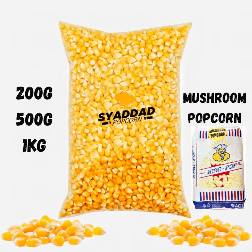 SYADDAD Kingpop Mushroom Popcorn seeds 200g/500g/1kg | Shopee Malaysia