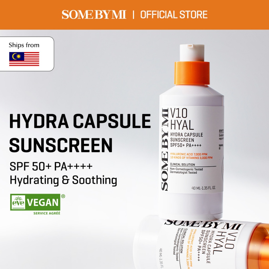 SOME BY MI V10 Hyal Hydra Capsule Sunscreen SPF 50+ PA++++ 40ml ...