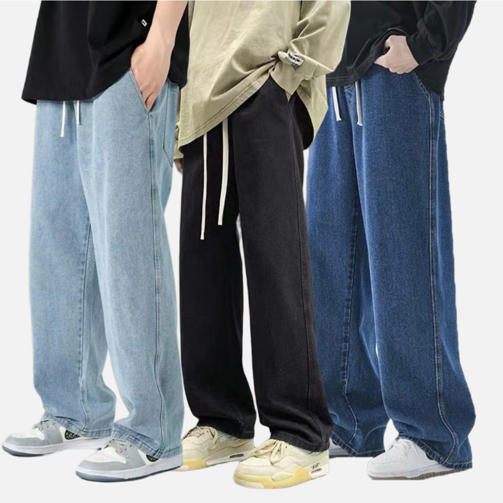 Seluar Jeans Men Harem baggy bootcut Casual Denim Slack Seluar Panjang ...