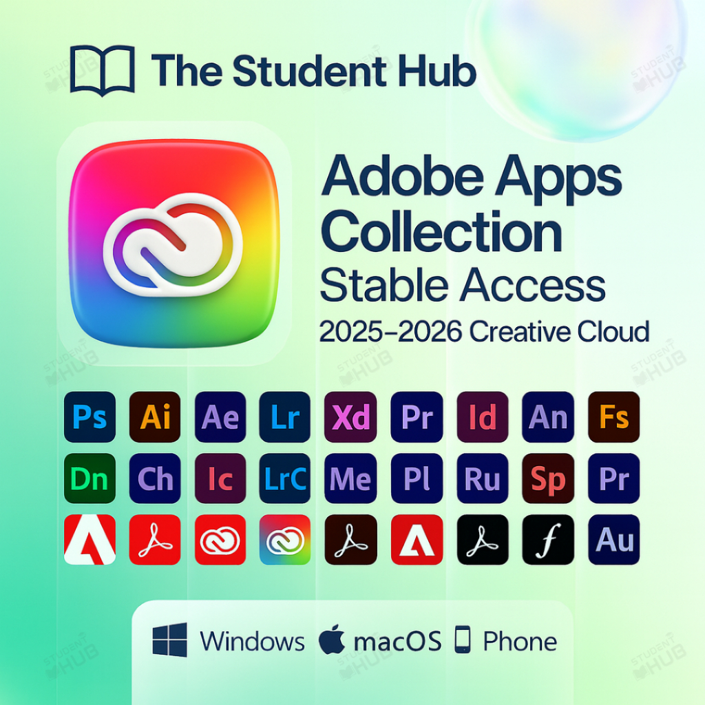 Adobe Creative Cloud All Apps | 1-Year License | Seller Account & Personal Email Upgrade ...