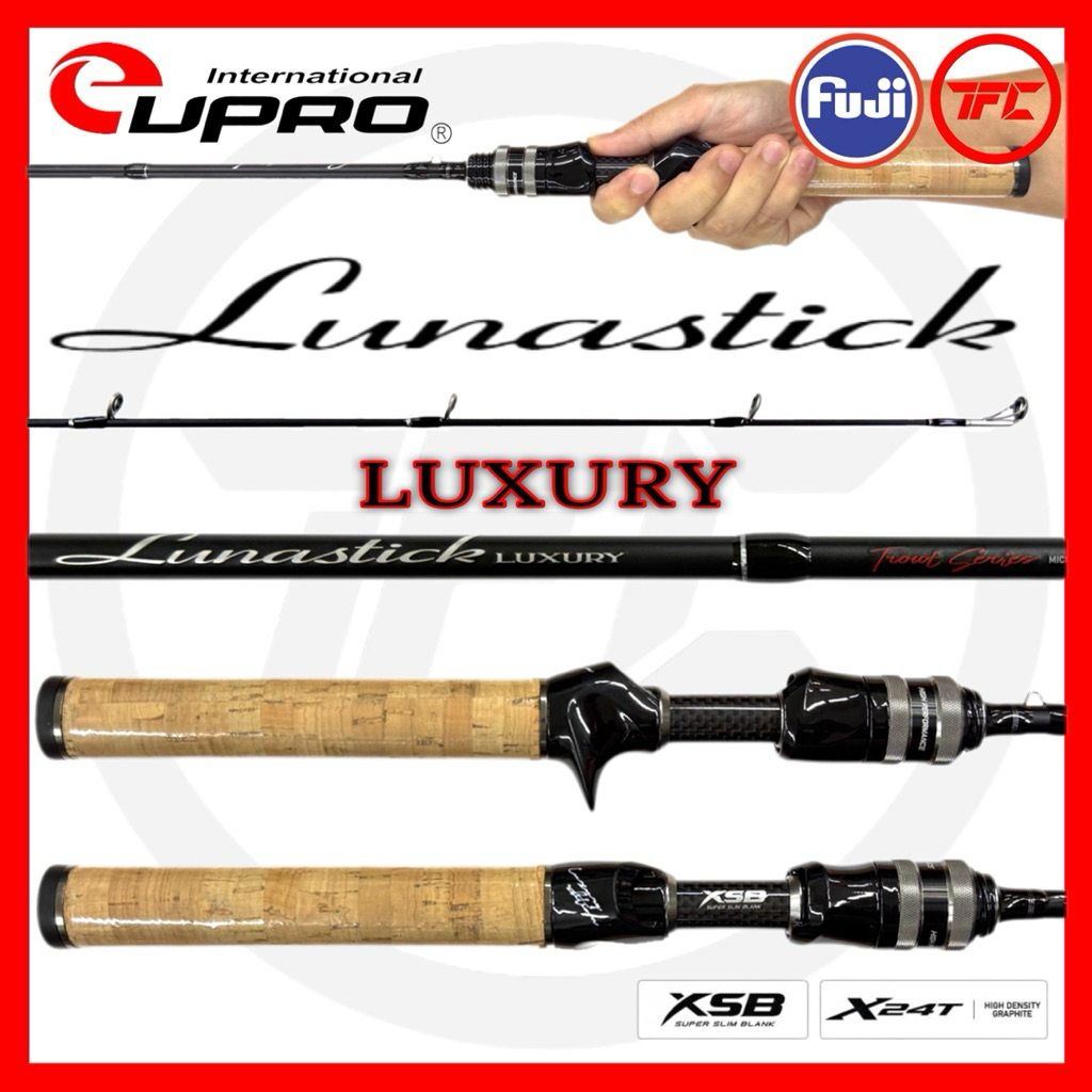 EUPRO Lunastick Classic & Luxury Pitch Master Baitcast & Spinning Rod ...