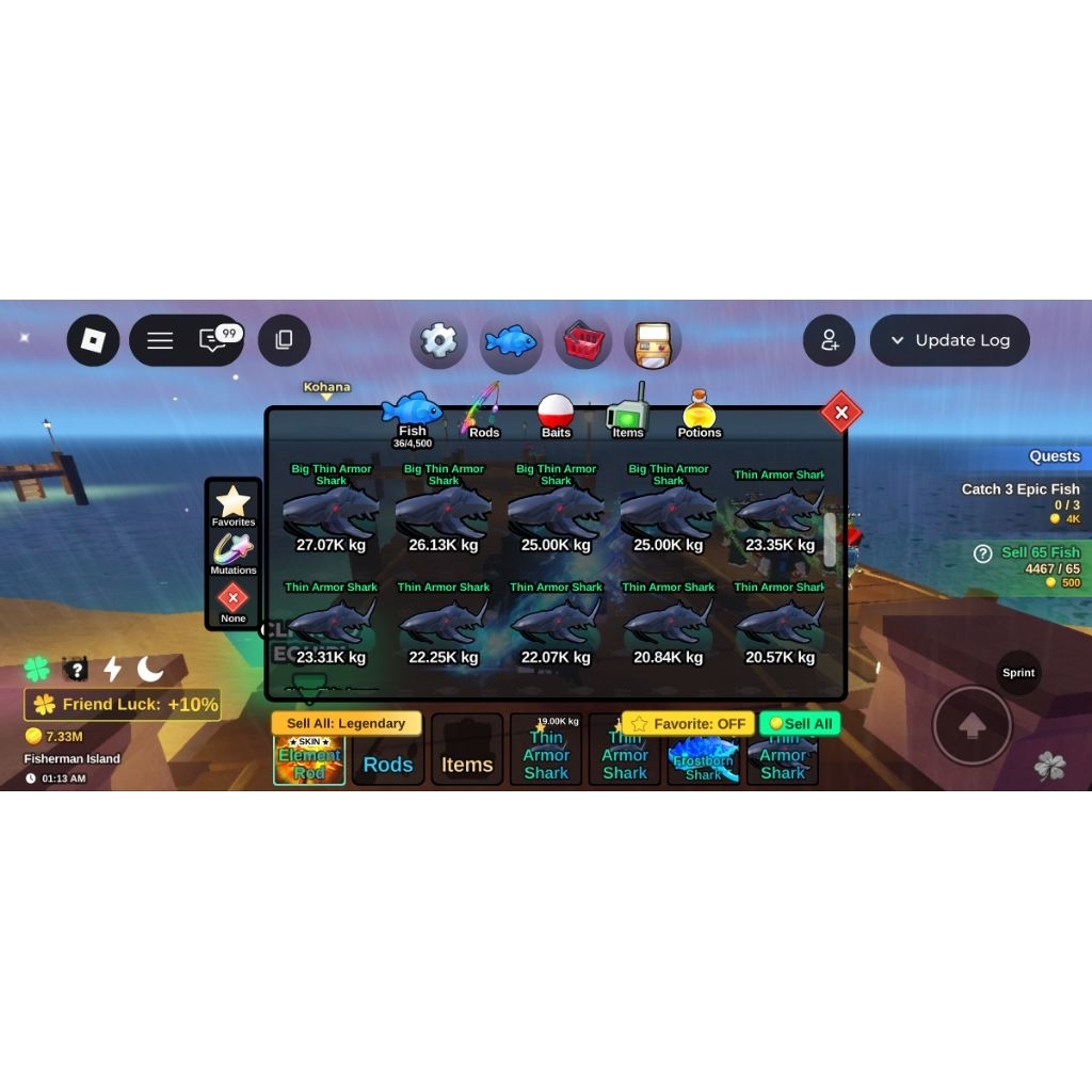 ROBLOX FISH IT | IKAN SECRET TUMBAL | COINS 1M | Shopee Malaysia
