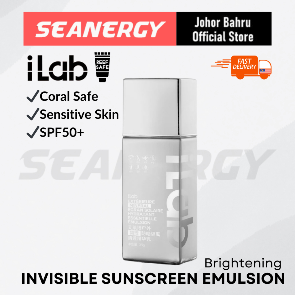 iLab Max-Spectrum Invisible Sunscreen Emulsion SPF50+ PA+ Coral Safe ...