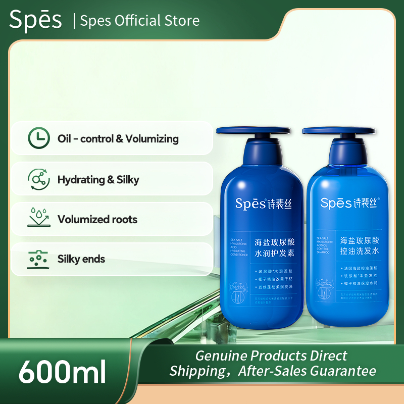 Spes Sea Salt & Hyaluronic Acid Shampoo Oil Control & Volumizing (600ml ...