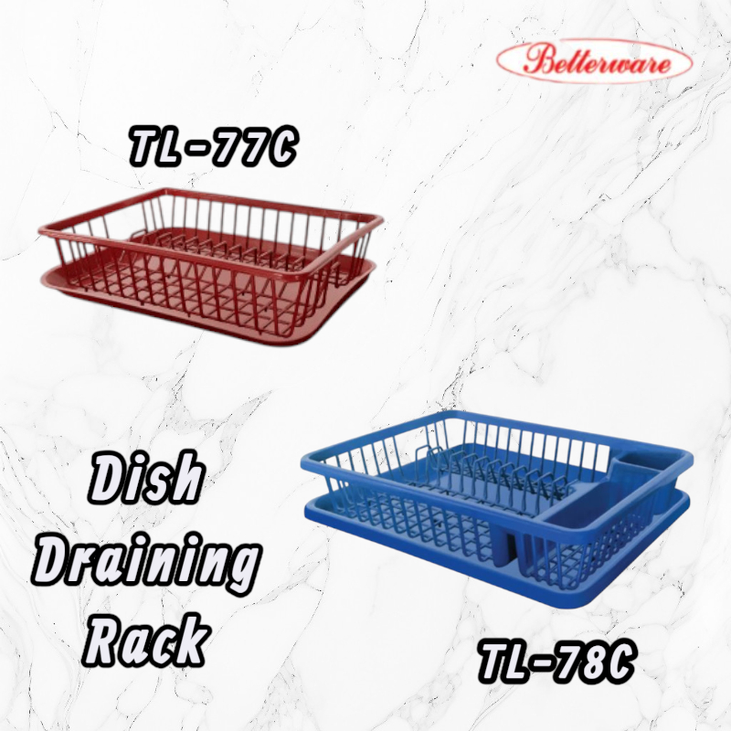 Betterware Dish Draining Rack / Rak Pinggan Mangkuk 77C / 78C | Shopee ...