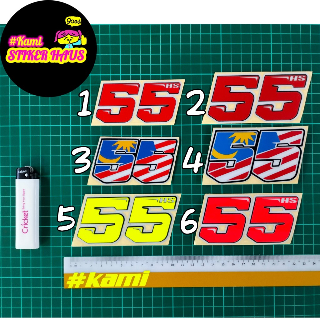 55 Pescao Design Sticker Cutting Overlapping Reflective /Fluorescent ...