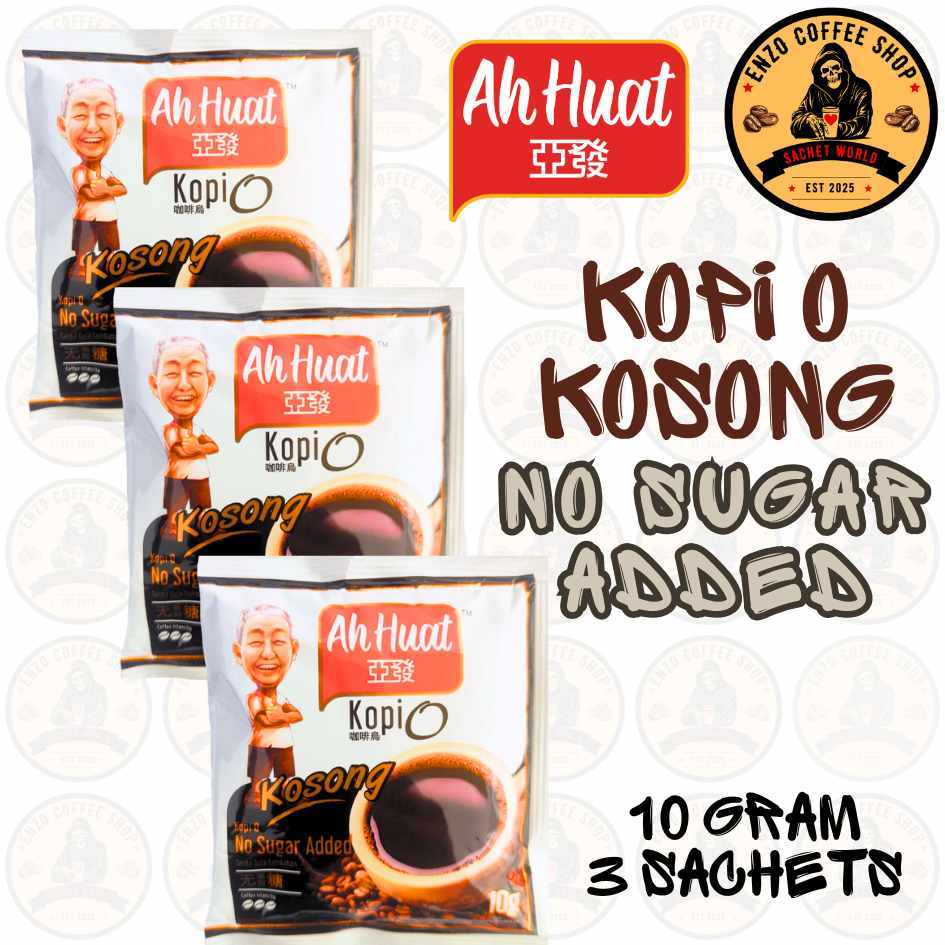 AH HUAT KOPI O KOSONG NO SUGAR ADDED - INSTANT COFFEE DRINK - TRIPLE ...