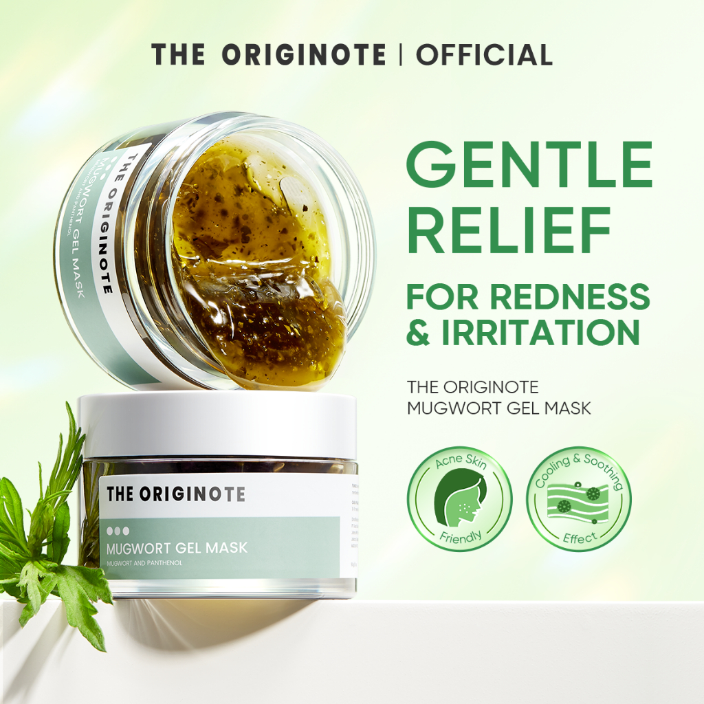 The Originote Mugwort Acne Gel Mask, Face Mask for Soothing and Calming ...