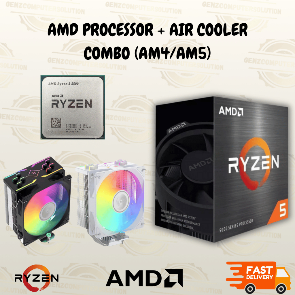 [AMD RYZEN AM4/AM5 CPU PROCESSOR] RYZEN 5 5500/5600/5600X/RYZEN 7 5700X ...