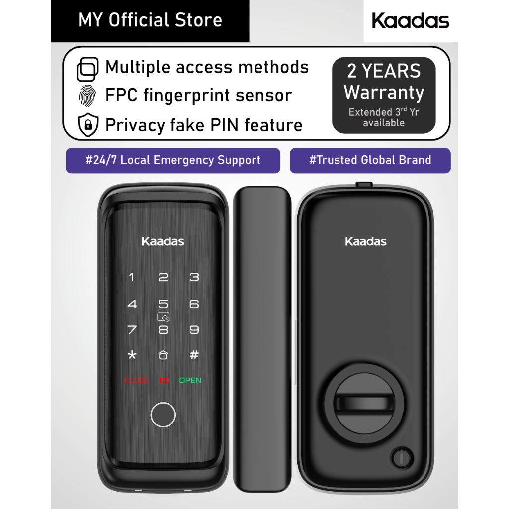 Kaadas R8L Glass Door Lock | Shopee Malaysia