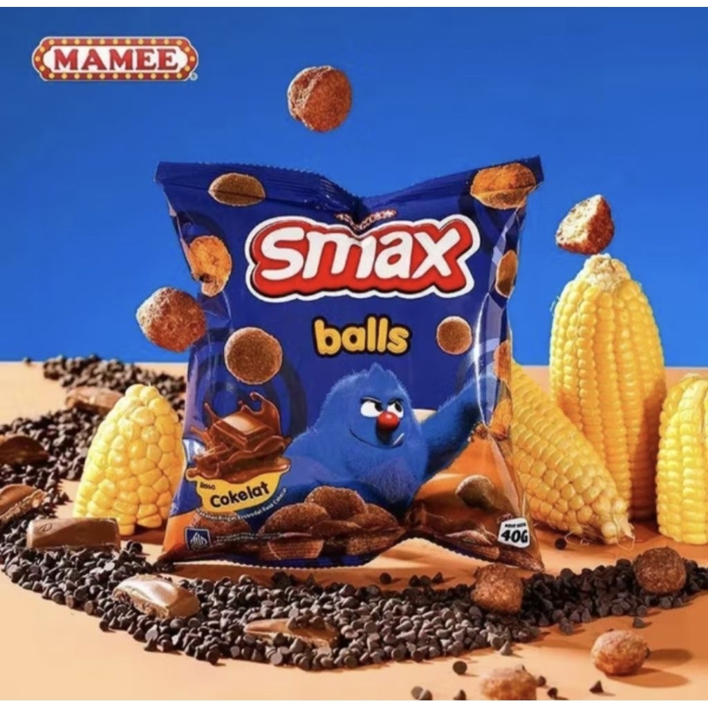 Mamee Smax Balls [40g] Cheese & Chocolate Flavour Halal | Shopee Malaysia