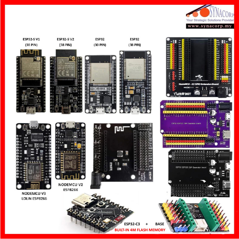 NODEMCU ESP8266 CP2102 V2 V3 LOLIN ESP12 / ESP32 ESP32S ESP12E ESP32-C3 ...