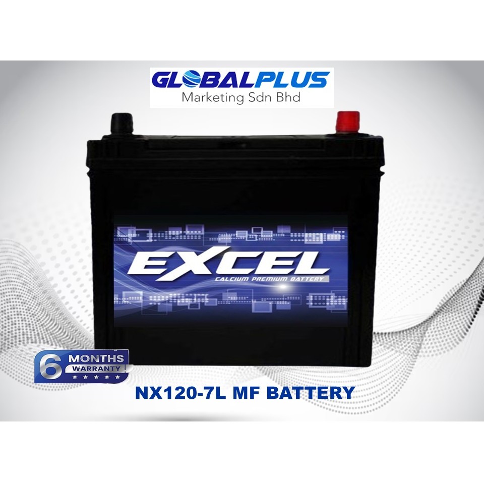 EXCEL NX120-7L 95D31L Maintenance Free Battery (Car Battery) For (4x4 ...