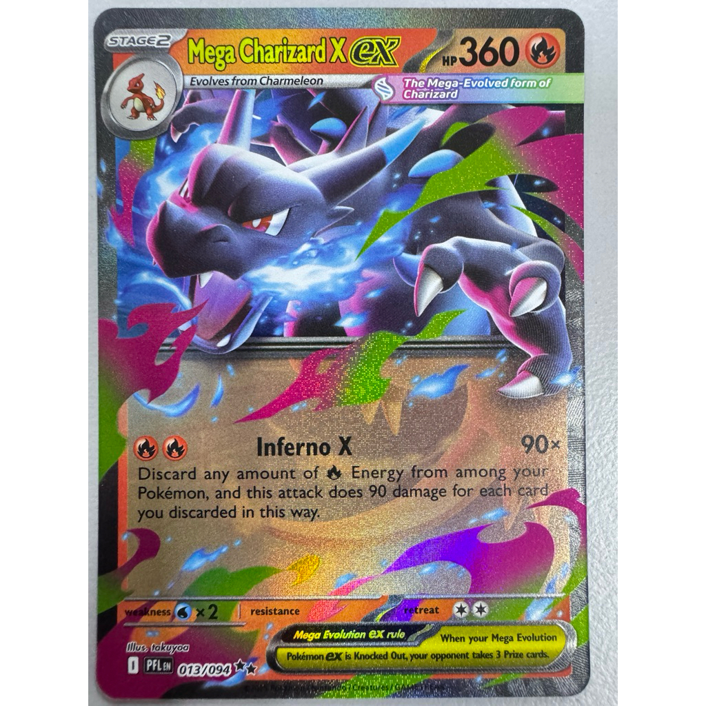 Fire type - Pokemon card - Mega charizard x ex 013/094 | Shopee Malaysia