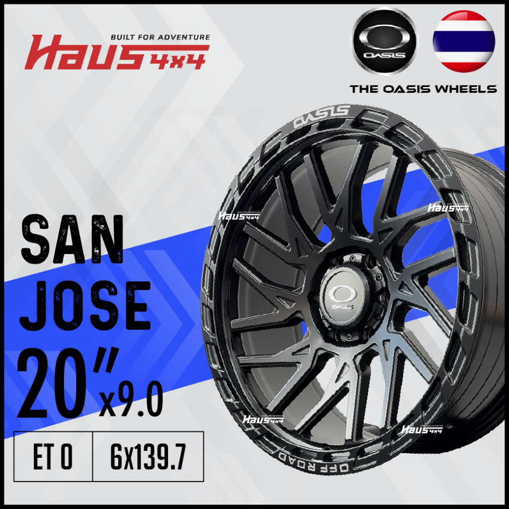 [1 PCS] Oasis Wheel 20 Inch San Jose Ranger Triton Hilux Dmax 4x4 Sport ...