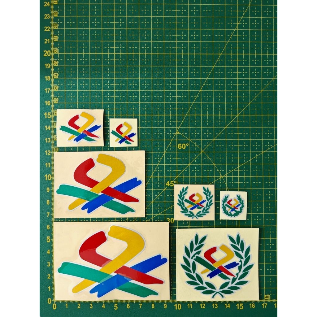 Sticker benetton pangkah padi stiker pantul cahaya tampal motor ...