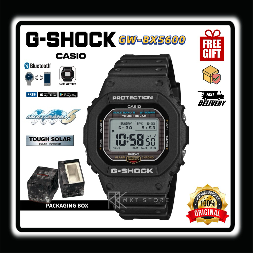 Original Casio G-shock Square Solar MIP LCD Display GW-BX5600 / GW ...