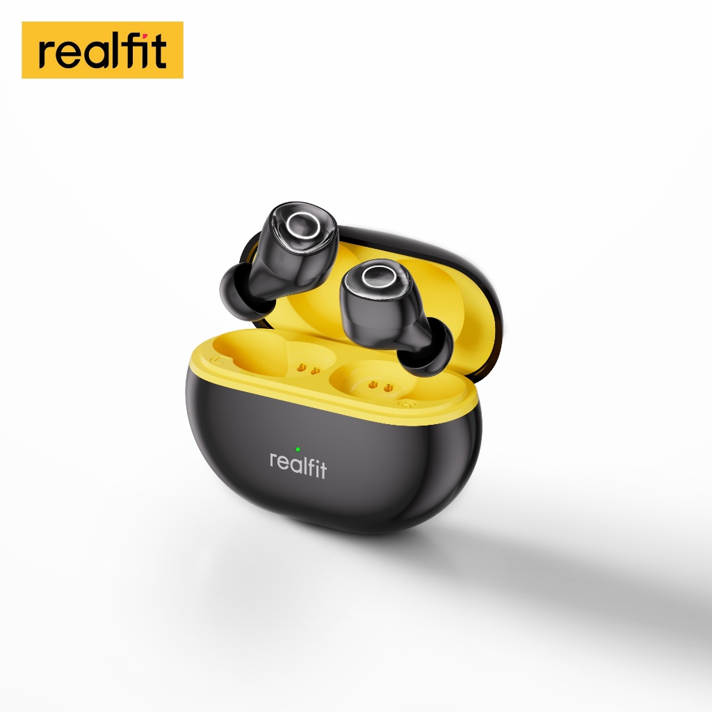 Realfit F4 AI Noise Cancelling Bluetooth Earphone with Mic Control APP ...