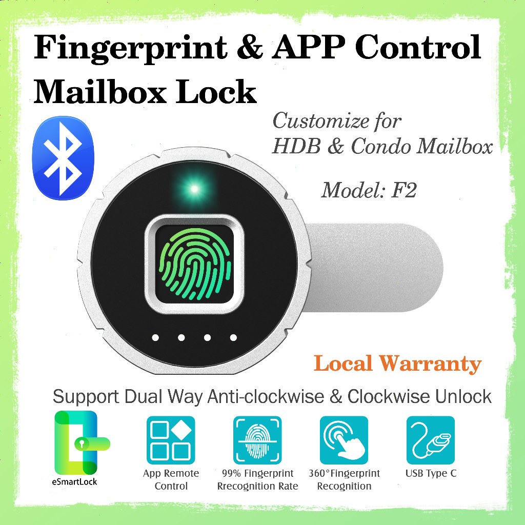 Fingerprint Cabinet Lock Smart Lock with Bluetooth Keyless Drawer Lock ...