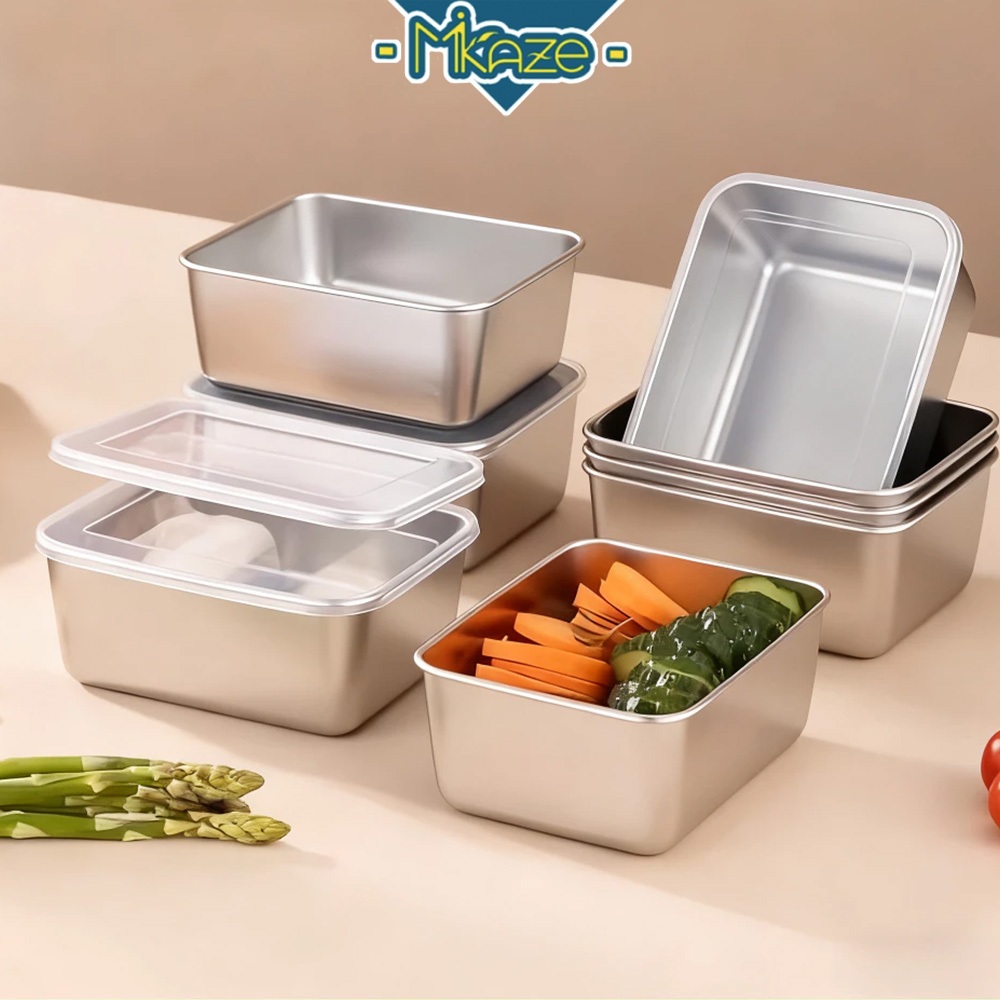 MIKAZE - MILES Pengatur Keluli Tahan Karat Bekas Simpanan Makanan ...