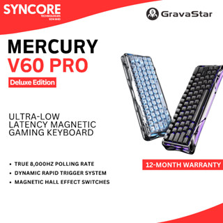 Gravastar Mercury V60 Pro Deluxe Edition 60% Full Aluminum UFO Magnetic ...
