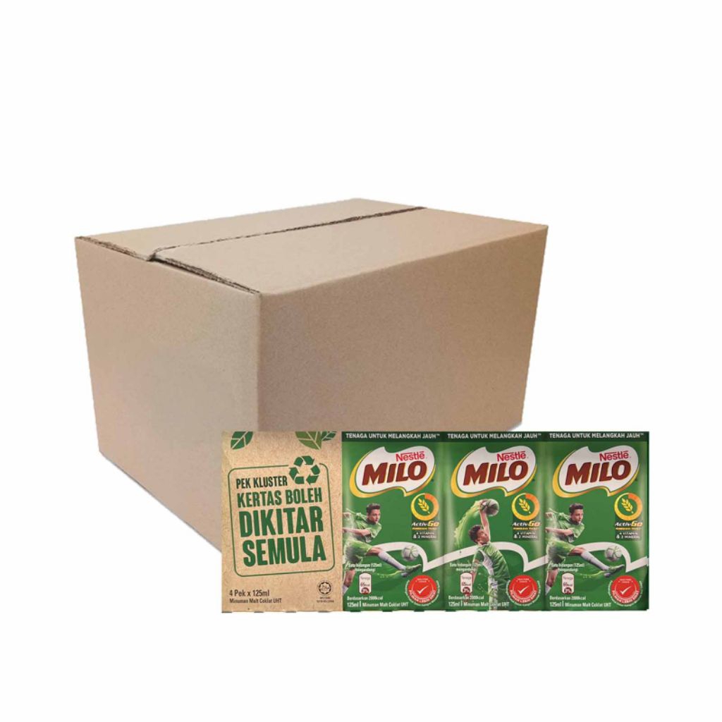 (CARTON OF 40) NESTLE MILO CHOCOLATE MALT UHT 125ML (HALAL) | Shopee ...
