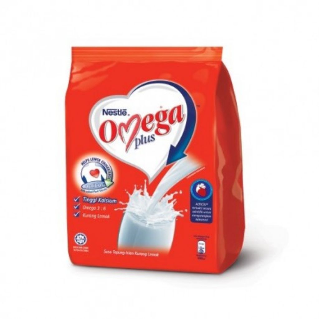 (BUNDLE OF 2) NESTLE OMEGA PLUS PLAIN MILK POWDER 1KG (HALAL) | Shopee ...