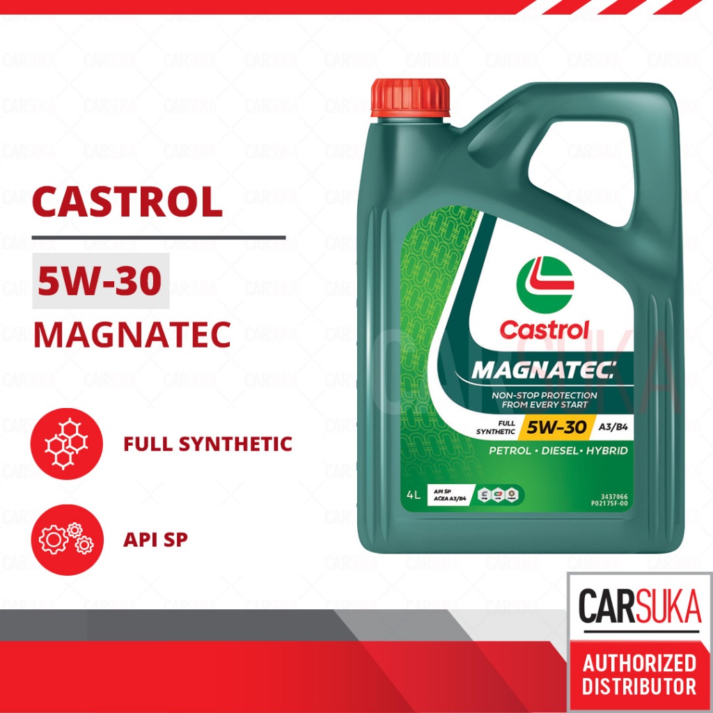 Castrol MAGNATEC 5W-30 (4L) Full Synthetic Engine Oil API SP ACEA A3/B4 ...