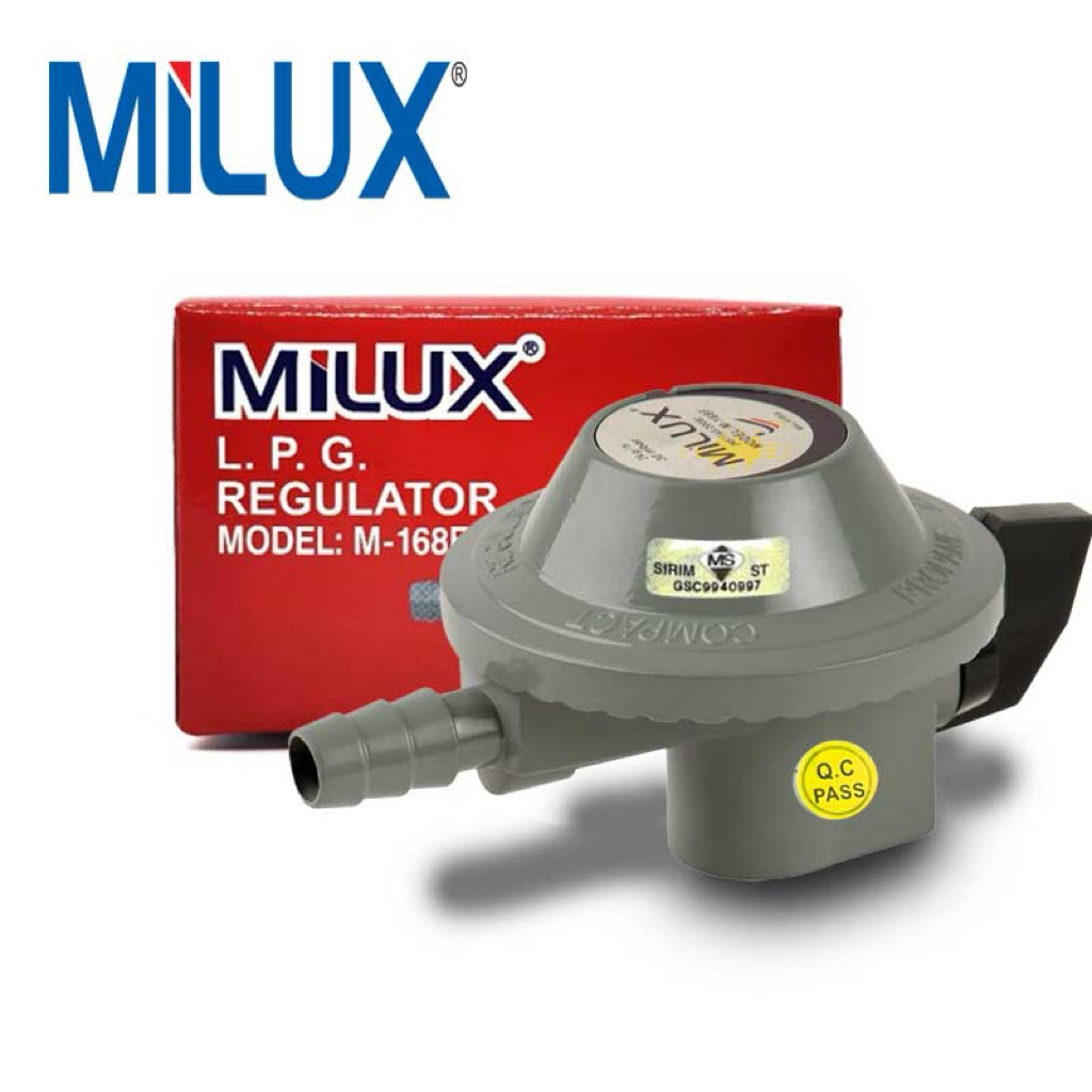 Milux Low Pressure Gas Regulator M-168F 1.5M Gas Hose | Shopee Malaysia