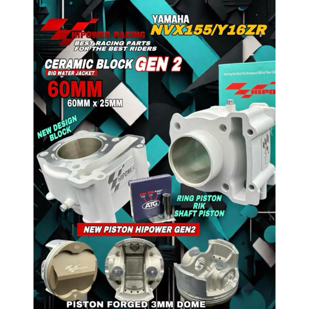 Y16 MT15 R15 V3 NVX155 V1 V2 NMAX155 V1 V2 GEN 2 HI POWER HIPOWER ...