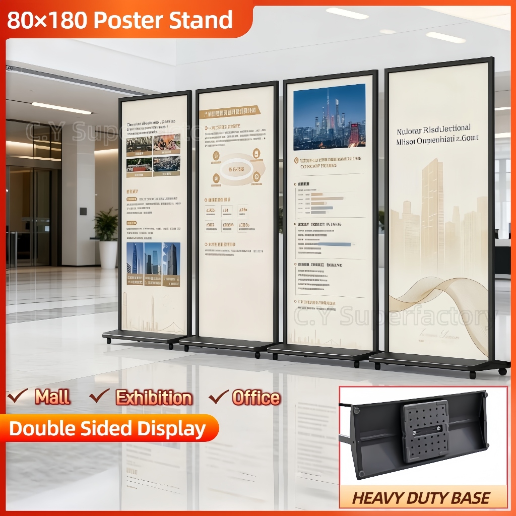 Outoor Indoor Poster Standee Exhibition Door Type Big Size Metal Heavy ...