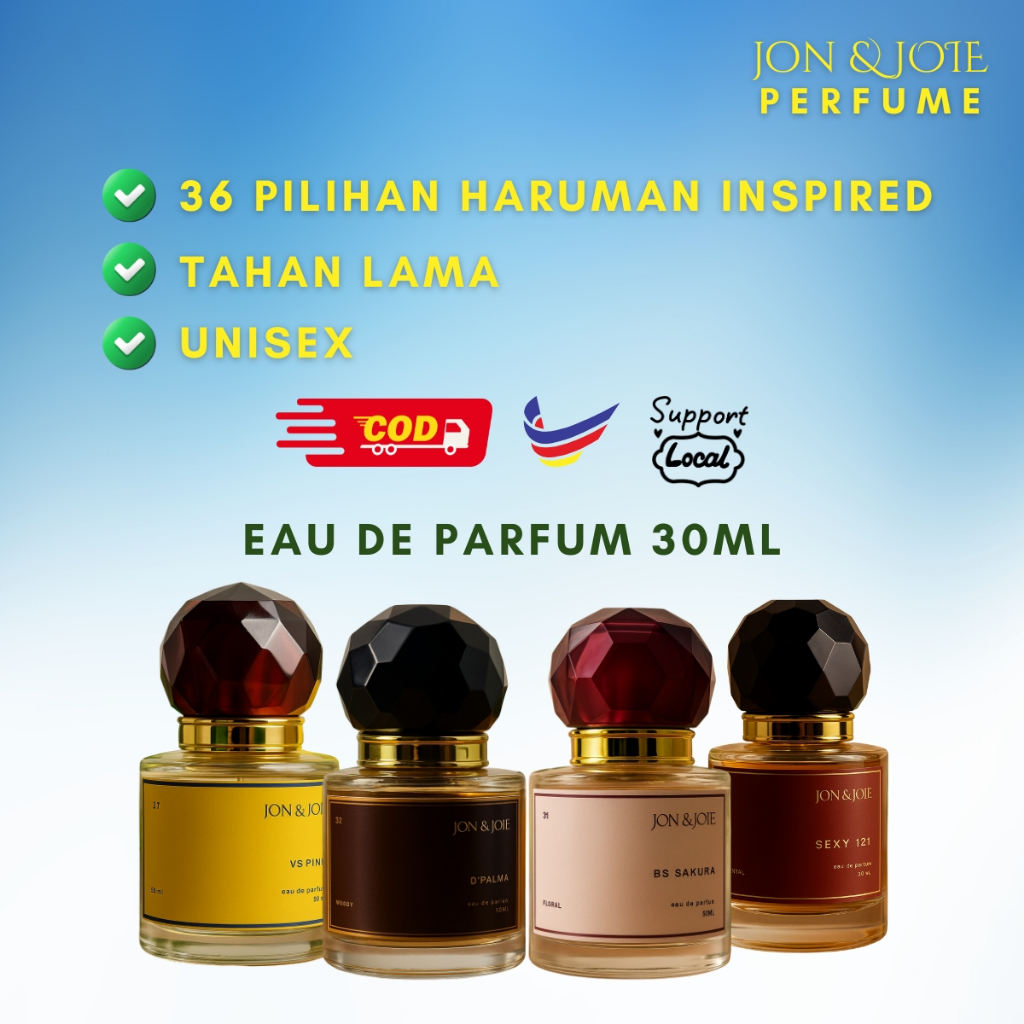 JON&JOIE PERFUME 30ML Fragrance Wangian Dupe Inspired EDP Eau De Parfum ...